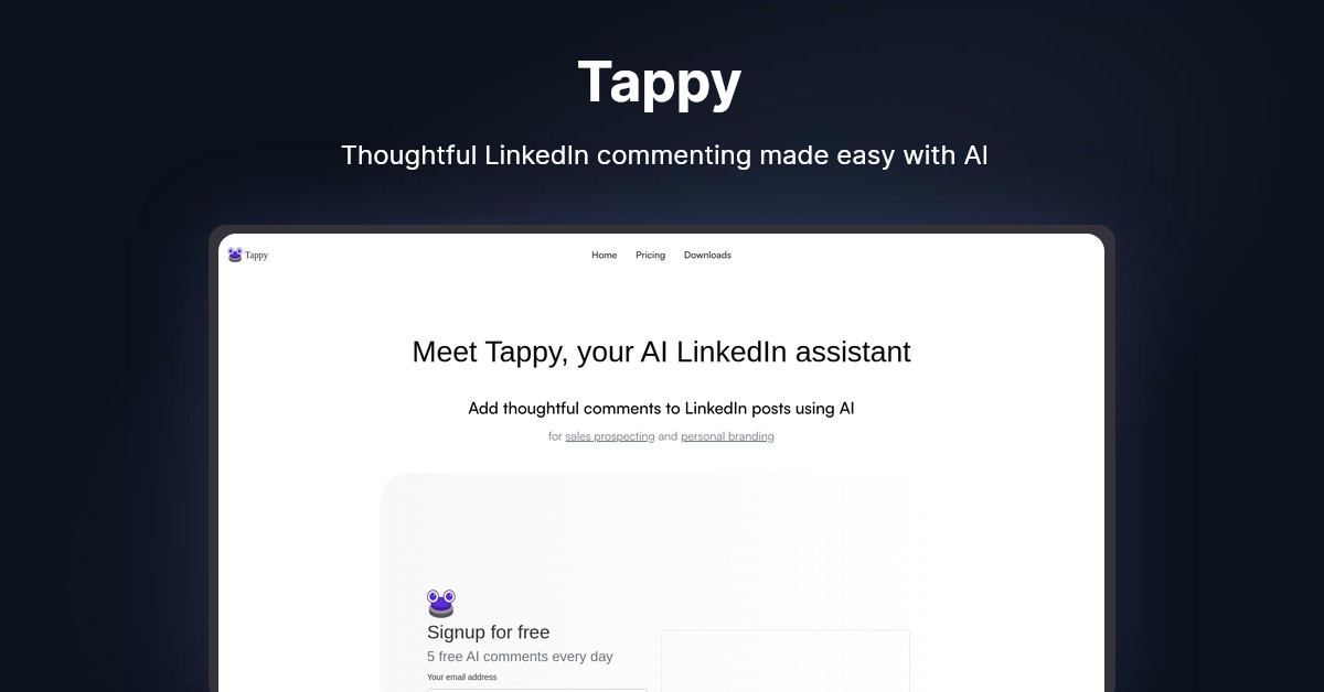 Tappy: AI-Powered LinkedIn Assistant Chrome Extension | Deepgram
