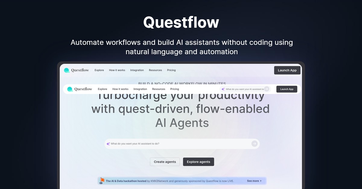 Questflow: No-Code AI Workflows Made Easy With Automation | Deepgram