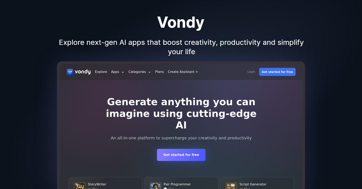 Vondy: Discover the Future of AI Apps and Possibilities | Deepgram