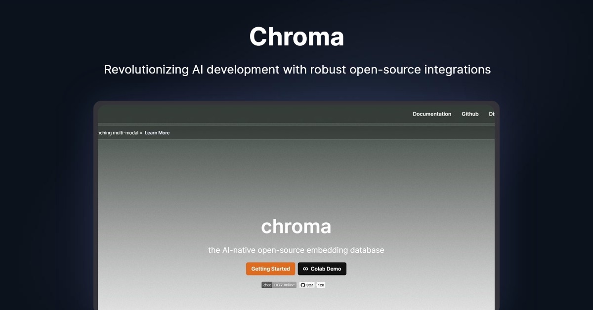 Chroma: The Open-Source AI Project Making Cutting-Edge AI Accessible & Integratable | Deepgram