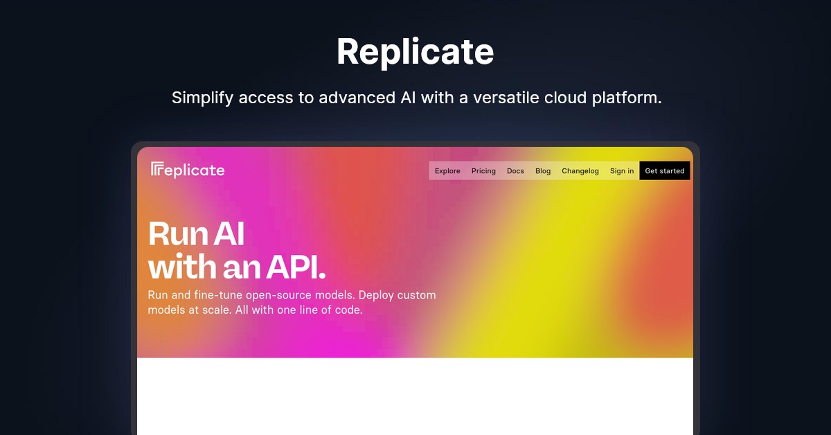 Replicate: Unleash the Power of AI Models with a Versatile Cloud Platform | Deepgram