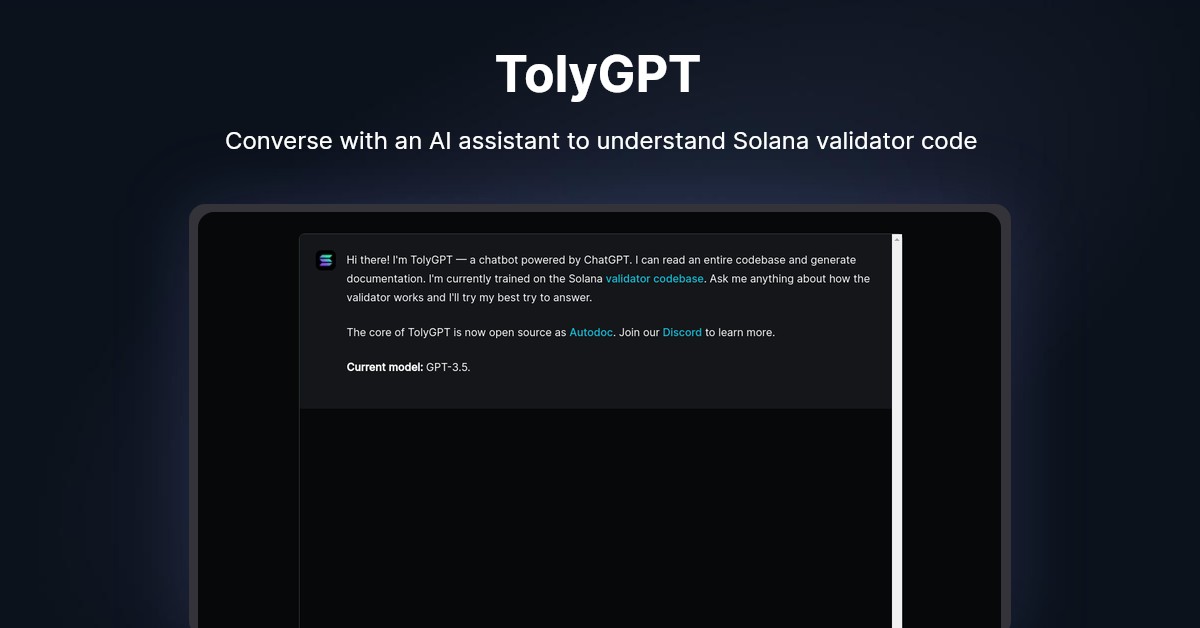 TolyGPT: AI-Powered Solana Validator Chatbot | Deepgram