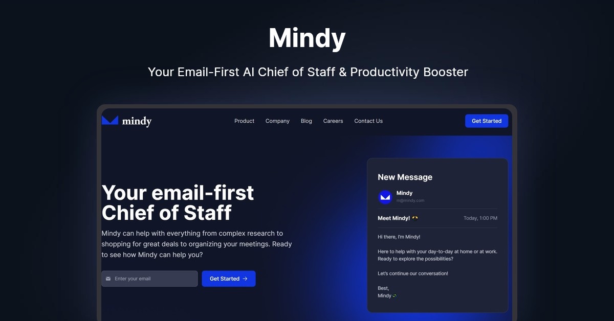 Mindy: AI Assistant That Manages Tasks & Boosts Productivity Through Email | Deepgram