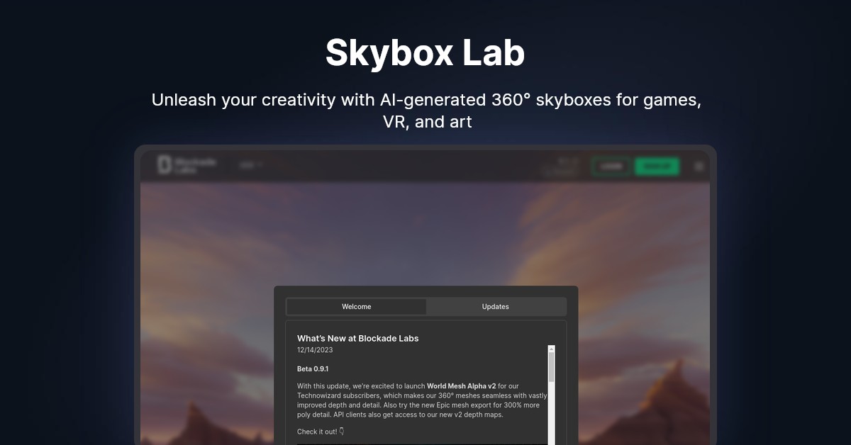 Skybox Lab by Blockade Labs: AI-Powered 360° Skybox Generator | Deepgram