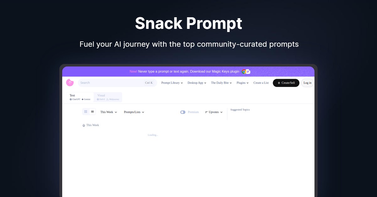 Snack Prompt: Discover the Best ChatGPT & Bard Prompts | Deepgram