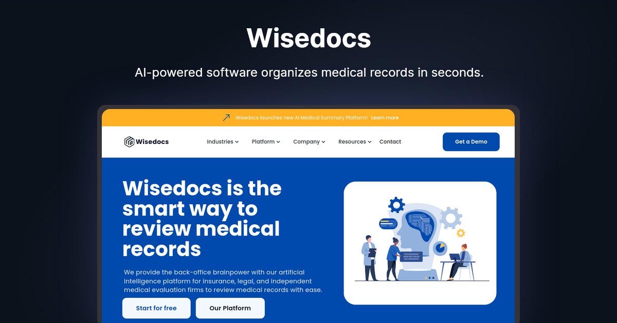 Wisedocs: AI Medical Record Processing Software | Deepgram