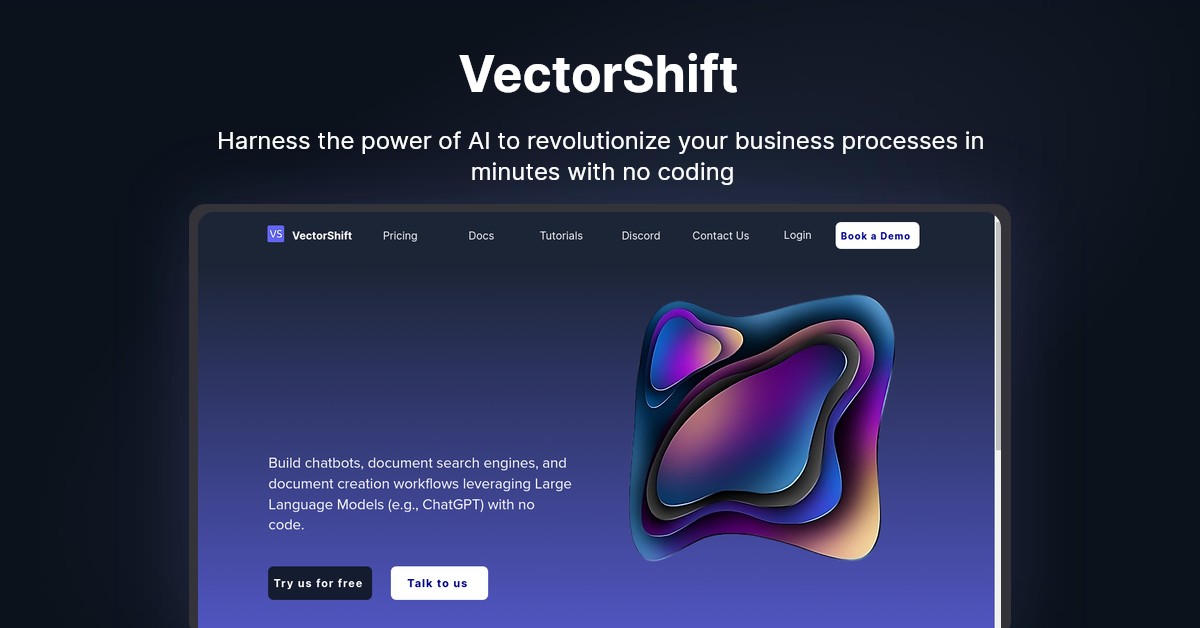 VectorShift: No-Code Generative AI Platform | Deepgram