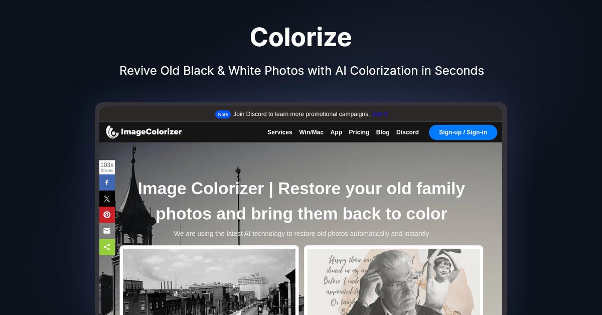 Colorize: AI Photo Colorization App | Deepgram