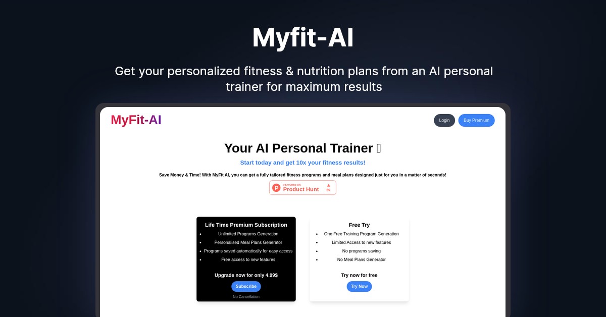 MyFit-AI: AI Personal Trainer for Fully Customized Fitness & Nutrition | Deepgram