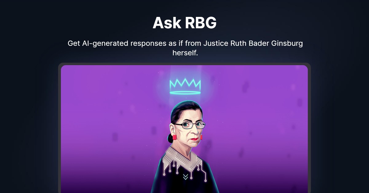 Ask RBG: Get AI-Generated Responses in RBG's Voice | Deepgram