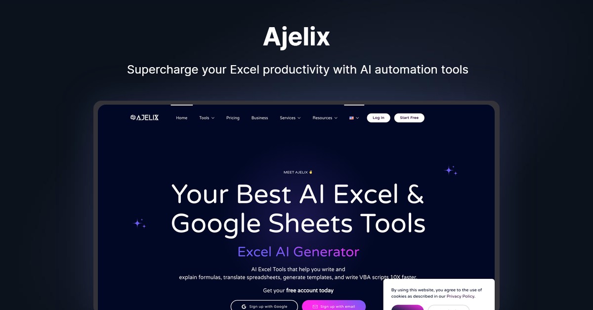 Ajelix Ai Excel Assistant Boost Excel Productivity With Ai Powered