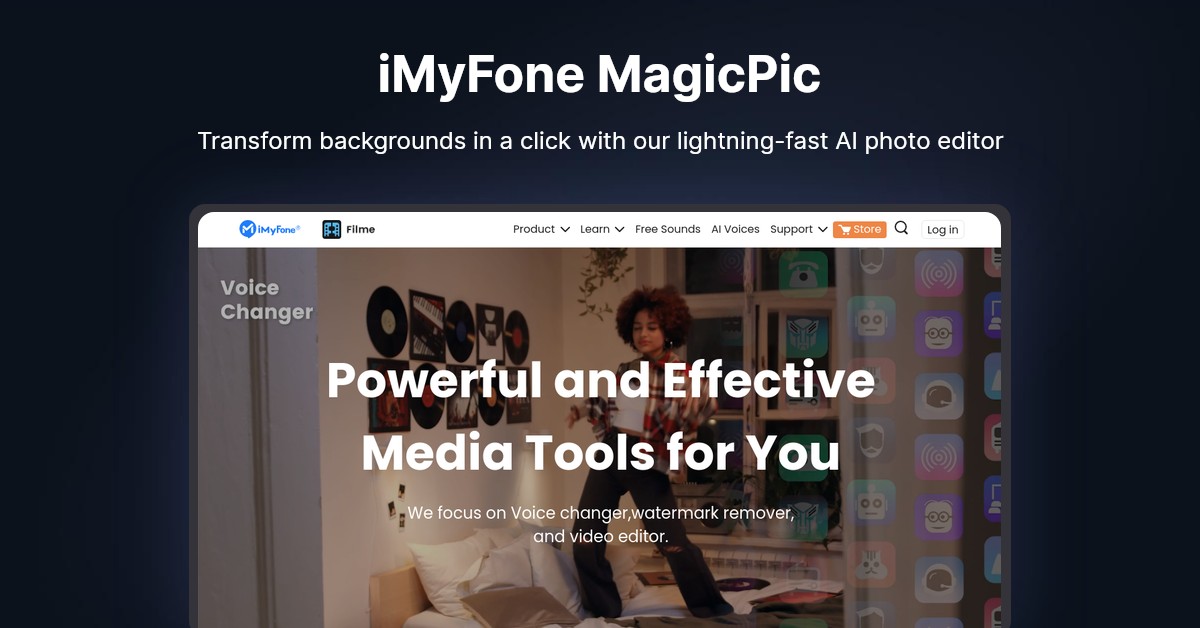 iMyFone MagicPic: AI-Powered Background Editor | Deepgram