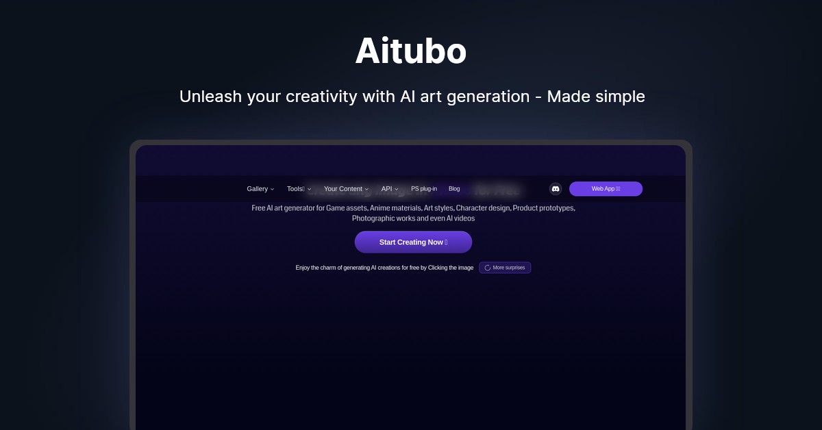 Aitubo: AI Art Generator - Create Stunning Images with AI | Deepgram