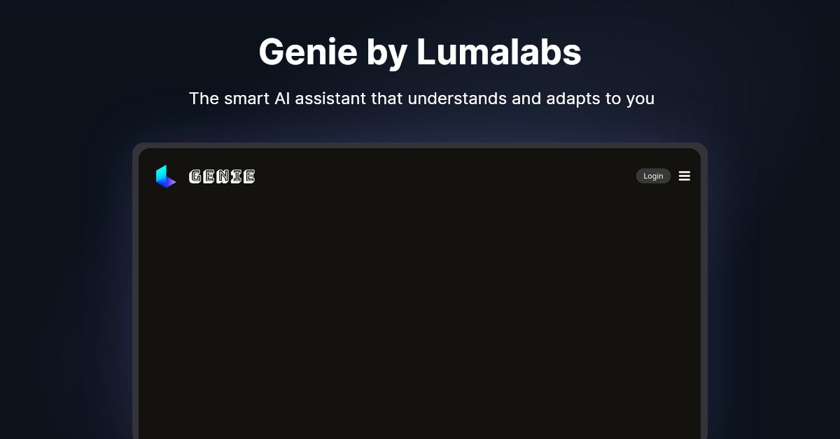 Genie by Lumalabs: Your Personal AI Assistant | Deepgram