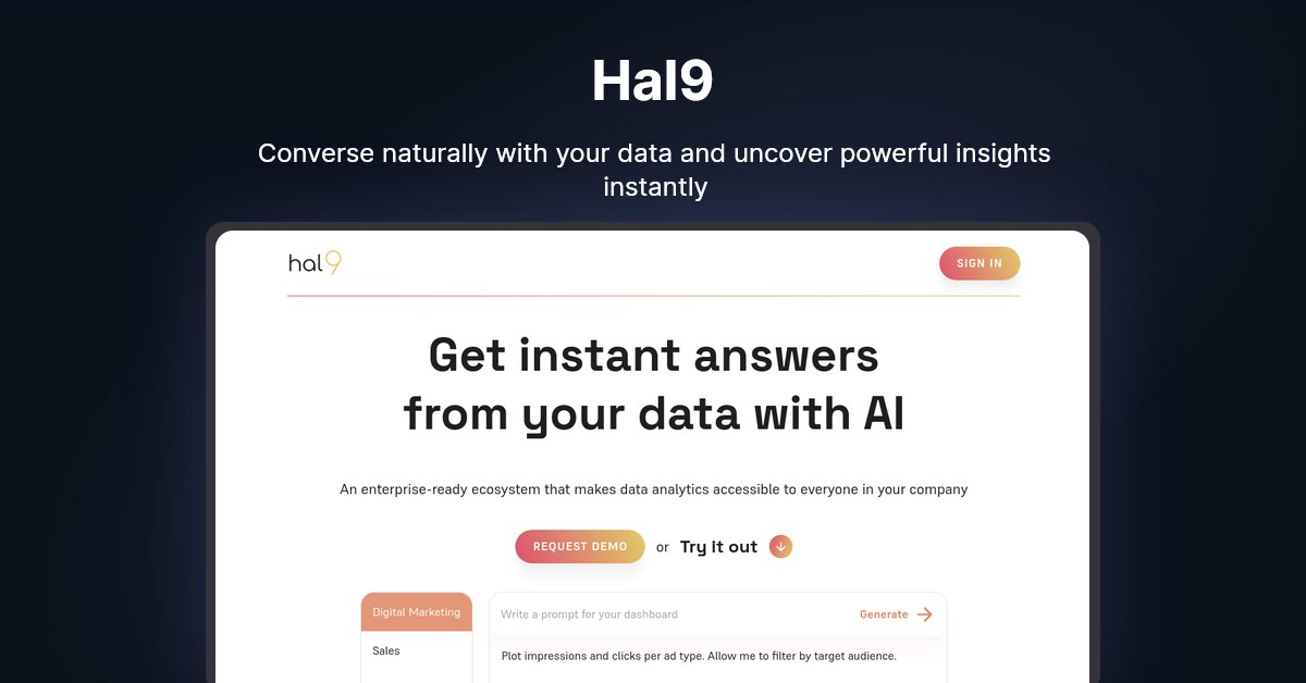Hal9: AI-Powered Data Analysis Chatbot | Deepgram